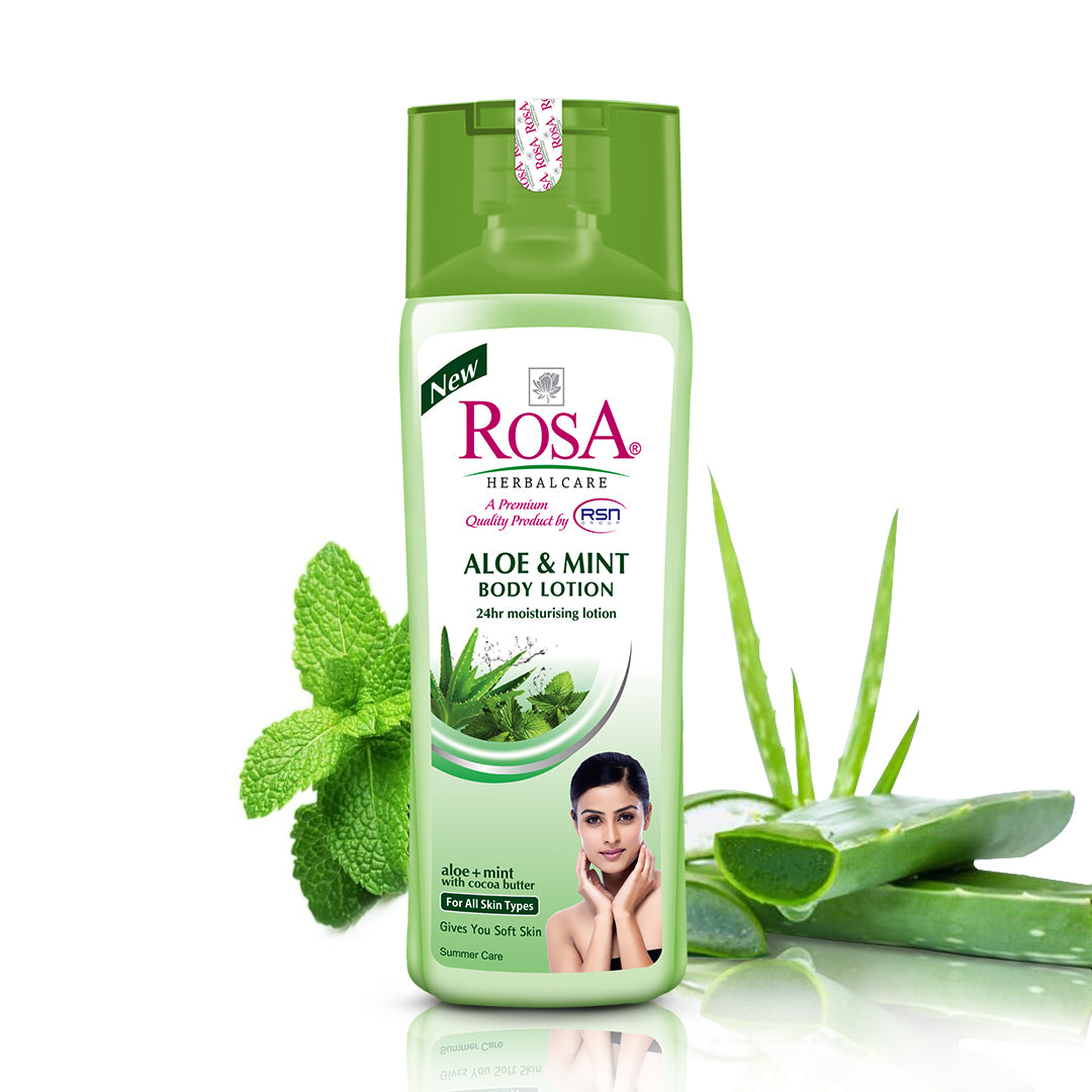 Aloe & Mint Body Lotion - Rosa Herbalcare